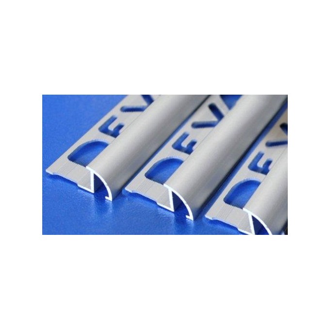 Baguettes de finition 1 4 de rond alu naturel h10 25ml PRA10 Carreau Déco Baguettes de finition 1 4 de rond alu naturel h10 25ml PRA10 Carreau Déco
