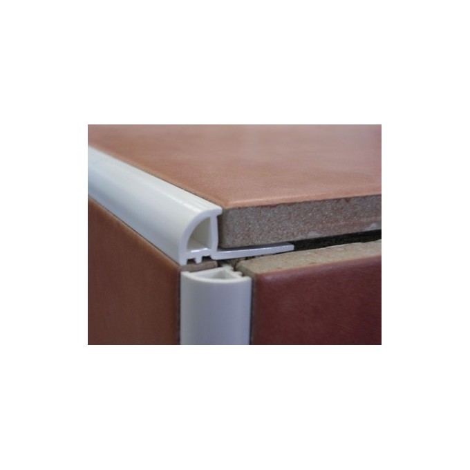 Baguettes de finition 1 4 de rond pvc blanc h8 25ml PR8 blanc Carreau Déco Baguettes de finition 1 4 de rond pvc blanc h8 25ml PR8 blanc Carreau Déco